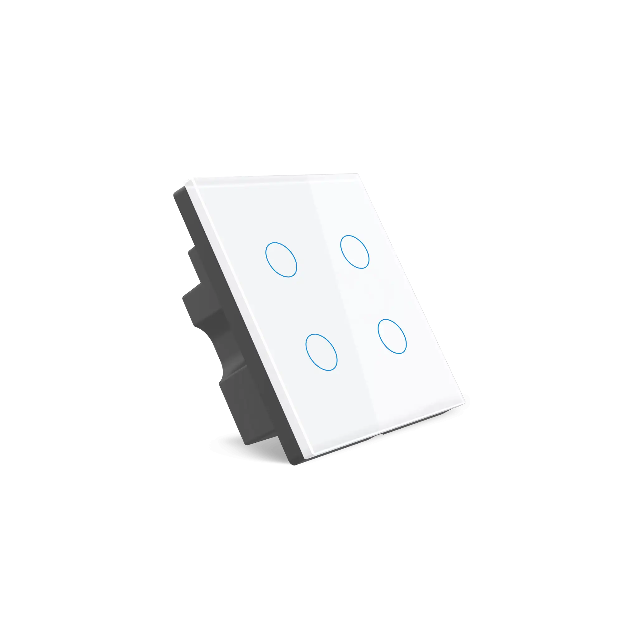 4 Gang Wifi Switch CRYSTAL SERIES, Black and White Color, Child Lock ...