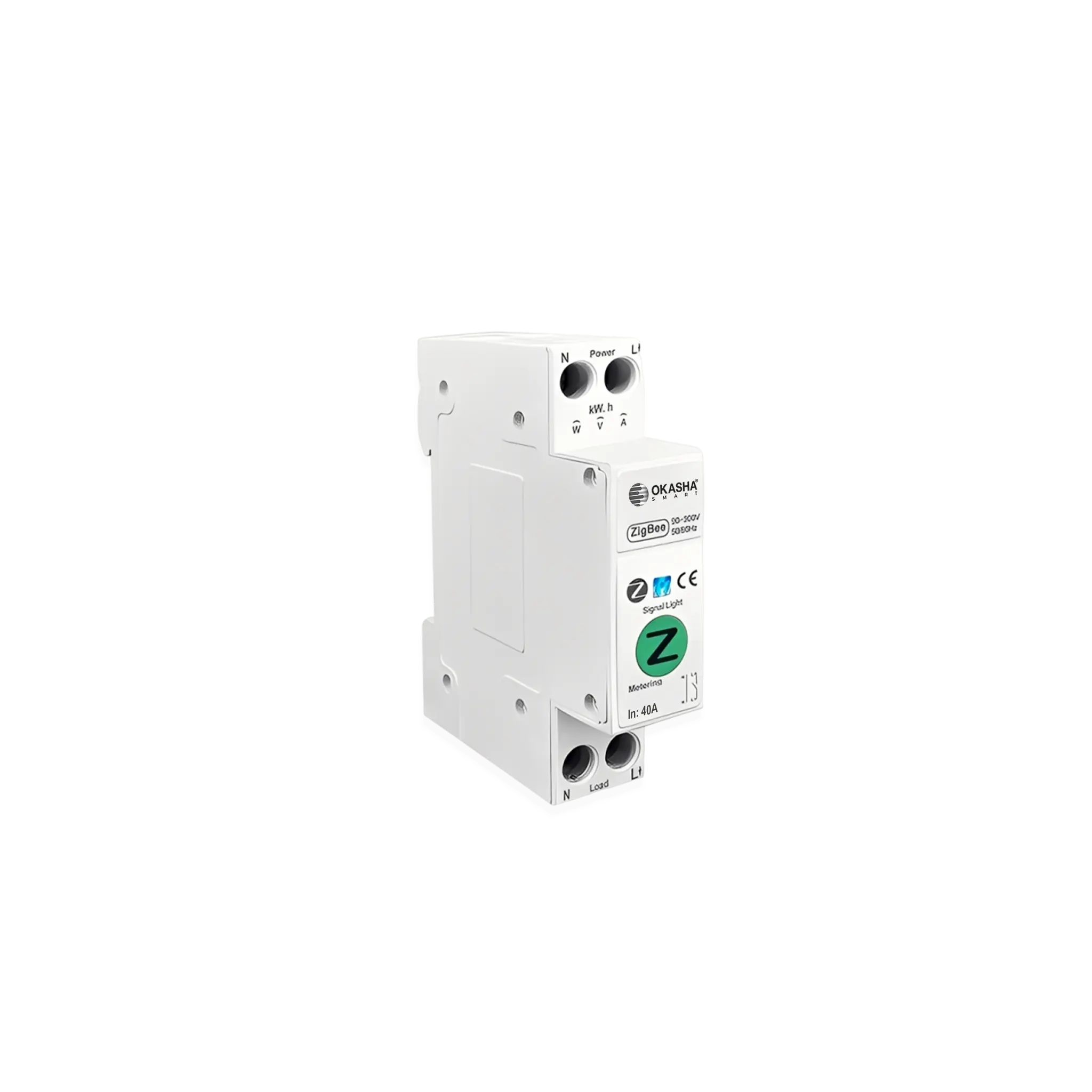 Zigbee Smart Power Switch 40A | Okasha Smart